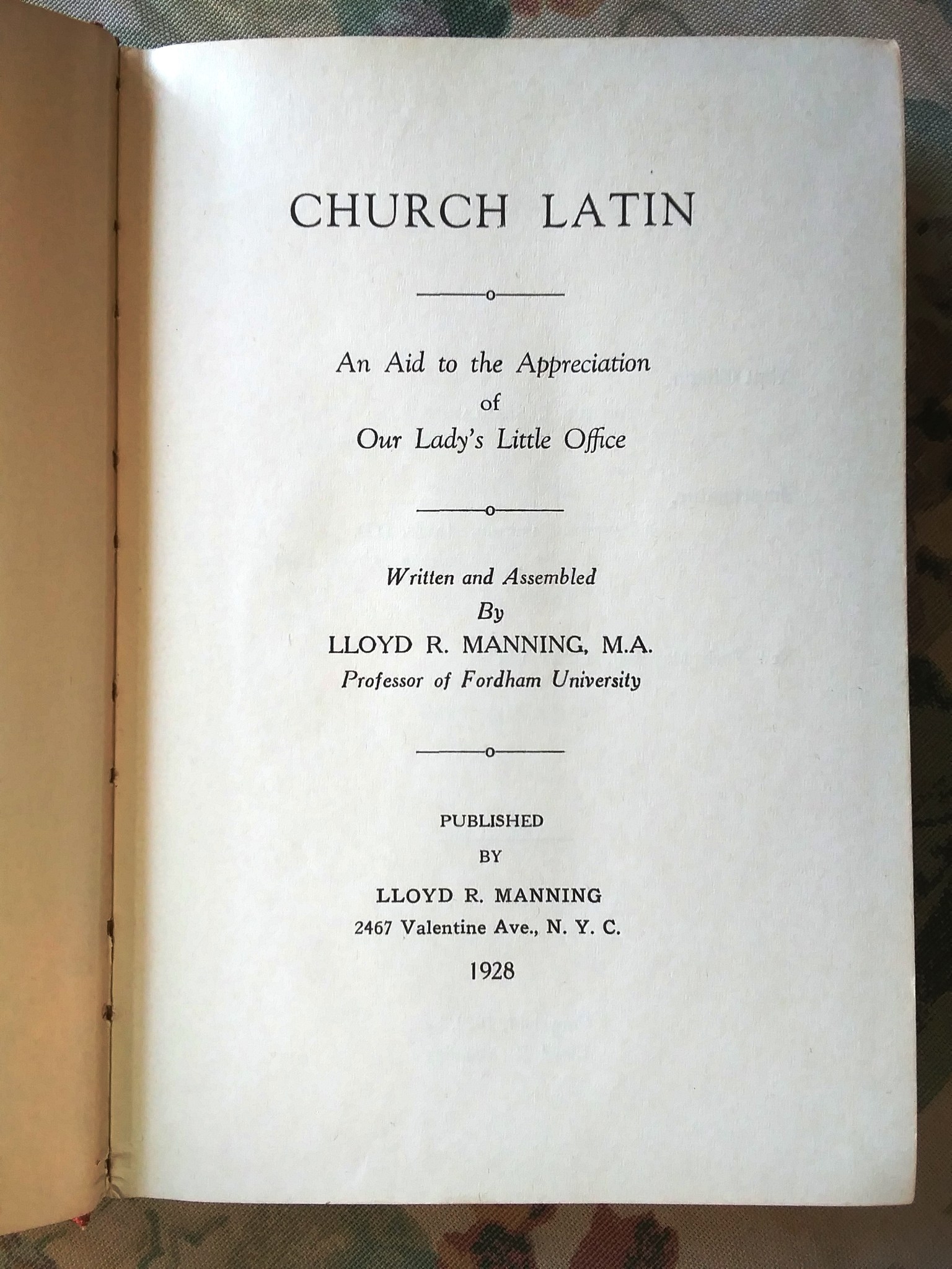 Textbooks for Learning the Latin Divine Office – Learn Church Latin