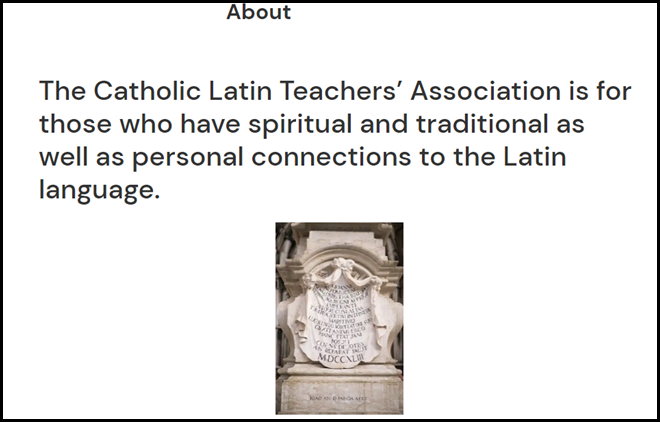 New Site for Catholic Latin Teachers – Learn Church Latin