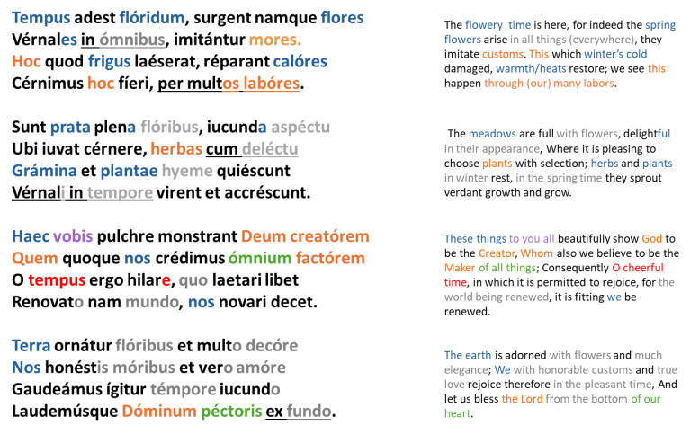 Tempus Adest Flóridum – Learn Church Latin